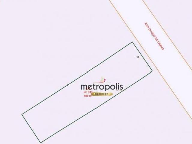 Terreno à venda, 400 m² por R$ 1.951.000,00 Jardim Bela Vista Santo André/SP