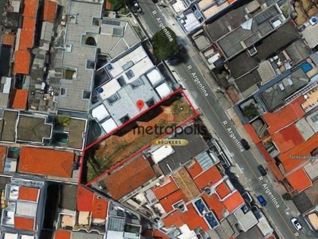 Terreno à venda, 400 m² por R$ 1.001.000,00 Parque das Nações Santo André/SP