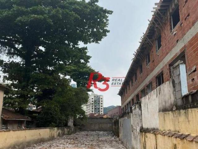 Terreno à venda, 400 m² por R$ 1.200.000,00 Campo Grande Santos/SP