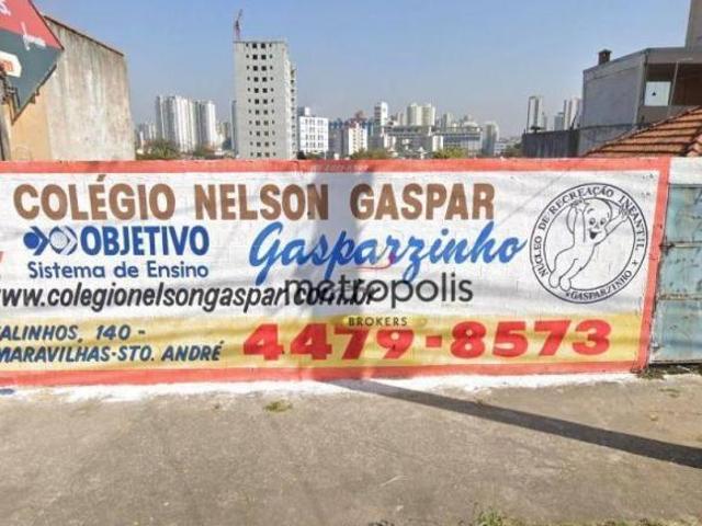 Terreno à venda, 400 m² por R$ 1.300.000,00 Parque das Nações Santo André/SP