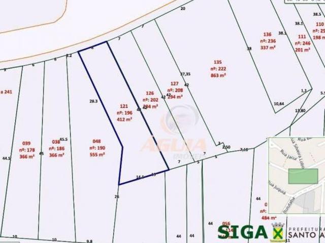 Terreno à venda, 412 m² por R$ 750.000,00 Vila Eldízia Santo André/SP