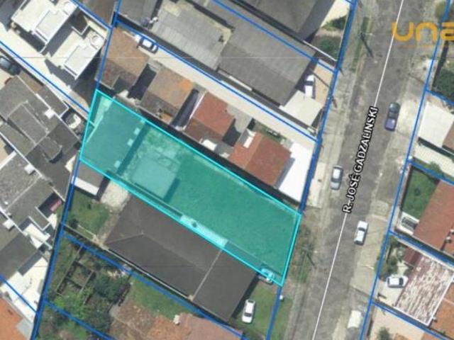 Terreno à venda, 443 m² 12m X 37m ZR2 por R$ 650.000 Uberaba Curitiba/PR