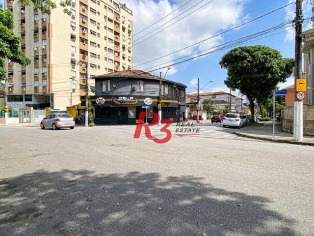 Terreno à venda, 460 m² por R$ 3.600.000,00 Macuco Santos/SP
