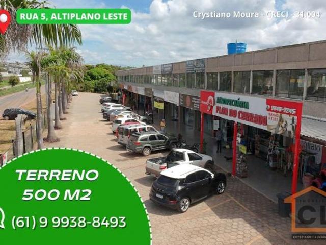 Terreno a venda, 500 m2, condomínio fechado, Rua 5, Altiplano Leste, Jardim Botânico, DF