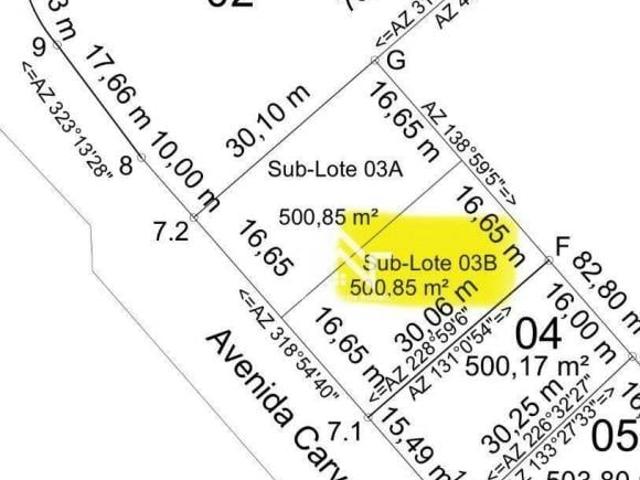 Terreno à venda, 500 m² por R$ 190.000,00 Vitória Régia Atibaia/SP