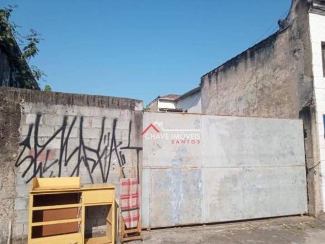 Terreno à venda, 500 m² por R$ 1.500.000,00 Macuco Santos/SP