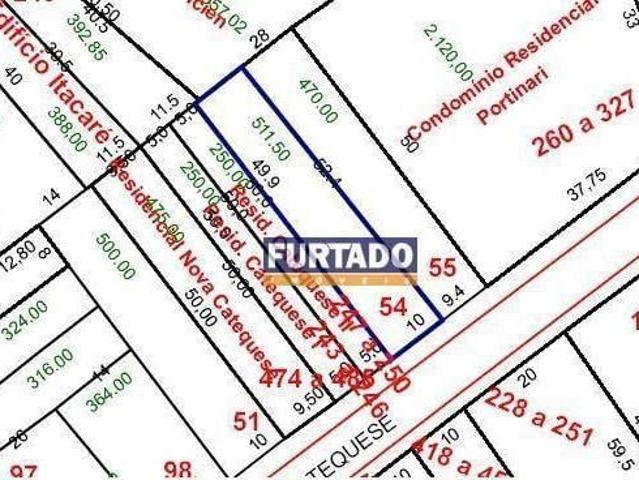 Terreno à venda, 511,50 m² Vila Guiomar Santo André/SP