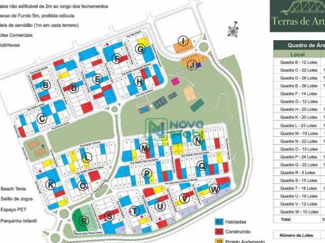 Terreno à venda, 577 m² por R$ 320.000,00 Residencial Terras de Ártemis Piracicaba/SP