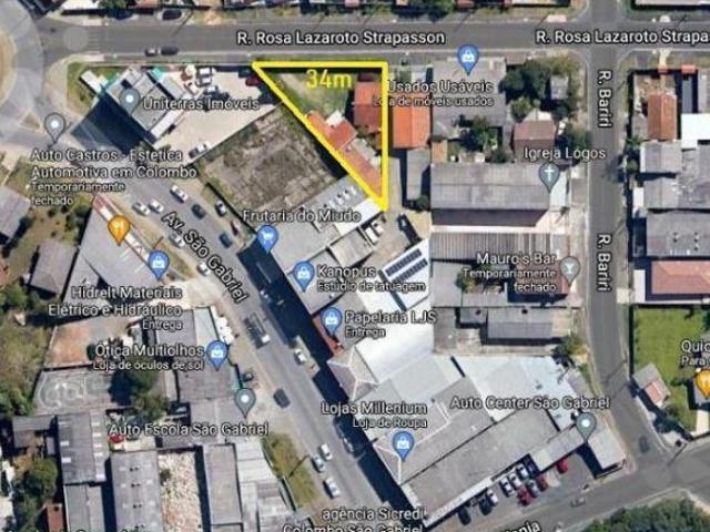 Terreno à venda, 597 m² por R$ 850.000,00 São Gabriel Colombo/PR