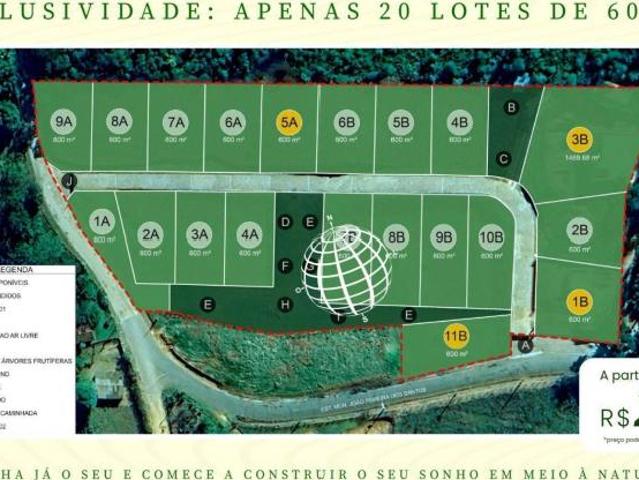 Terreno à venda, 600 m² a partir de R$ 228.000 Moinho II Nazaré Paulista/SP