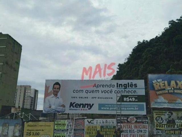 Terreno à venda, 619 m² por R$ 1.400.000,00 Centro Santos/SP