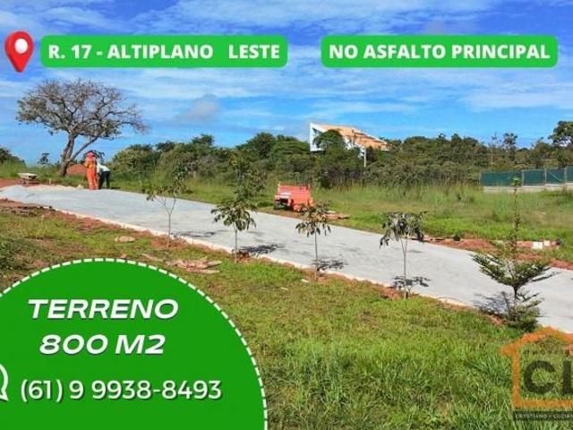 Terreno a venda, 800 m2, condomínio fechado, Altiplano Leste, Jardim Botânico, DF