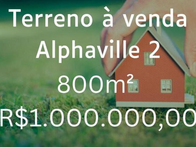 Terreno à venda, 800 m² Condomínio Alphaville 2 Uberlândia/MG
