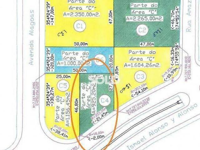 Terreno à venda, 925 m² por R$ 1.295.000,00 Jardim Paulista Franca/SP