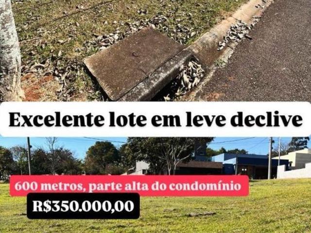 Terreno à venda em condomínio em Bragança Paulista SP, Terras de Santa Cruz, com 600,00 m² de área