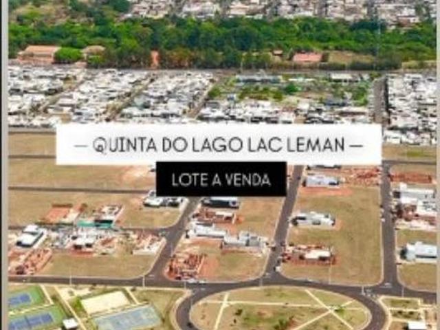 Terreno à venda em condomínio na Quinta do Lago Lac Leman, São José do Rio Preto SP. 308m². Aceita f