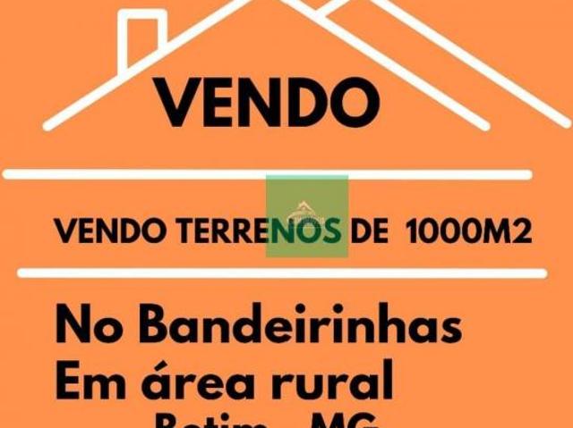 Terreno à venda em Betim, Bairro Bandeirinhas, 1.000 m² de área! A oportunidade dos seus sonhos!