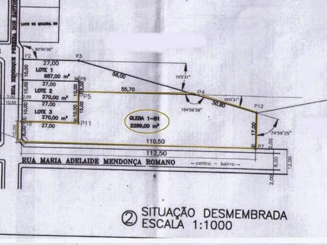 Terreno à venda em Itajubá MG, Bairro Rebourgeon, 2.289,00m² de área. Aproveite essa oportunidade ún