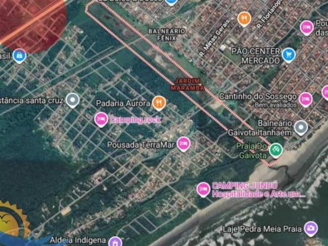 Terreno à venda em Itanhaém SP, Jardim Marambá, 363m²! Apenas 2.000m de distancia da praia. Confira