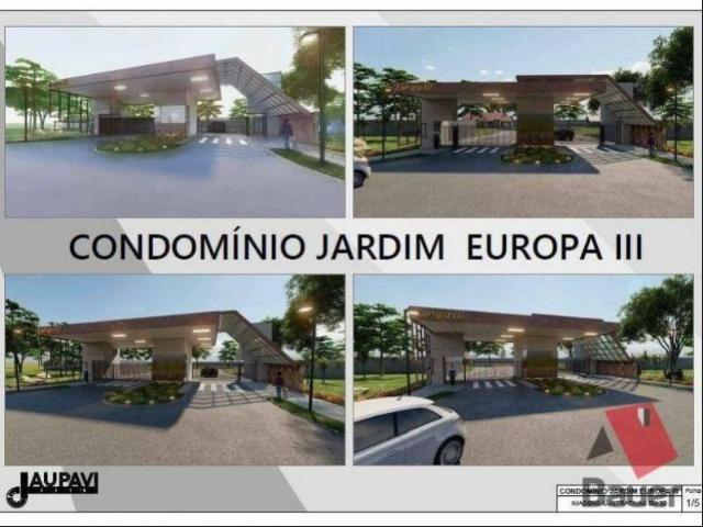 Terreno a venda em Jaú/SP Condominio Europa Iii