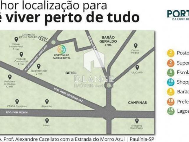 Terreno à venda em Paulínia, Betel