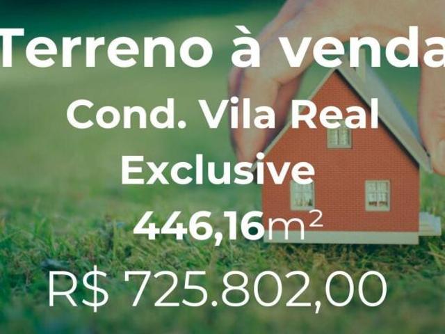 Terreno à venda no Condomínio Vila Real Exclusive Uberlândia/MG