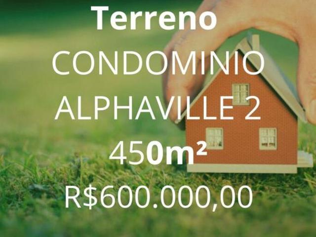 Terreno à venda, no Condomínio Alphaville 2 Uberlândia/MG
