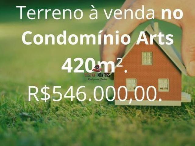 Terreno à venda no Condomínio Arts Uberlândia/MG