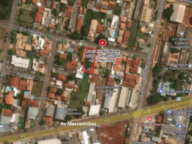 Terreno à venda no bairro Monte Castelo em Campo Grande/MS