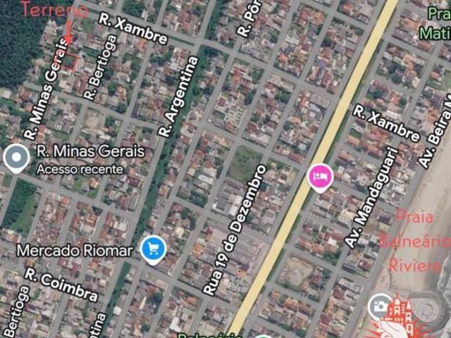 TERRENO À VENDA NO BALNEÁRIO RIVIERA, EM MATINHOS, A APENAS 4 MINUTOS DA PRAIA