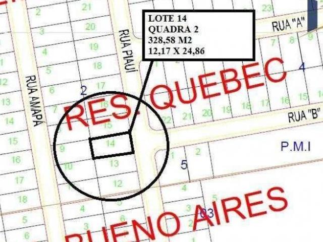 TERRENO, BAIRRO QUEBEC