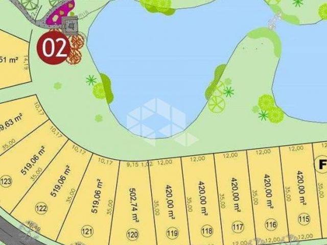 Terreno beira lago a venda com 420m2 no Estância dos Montes Home Resort