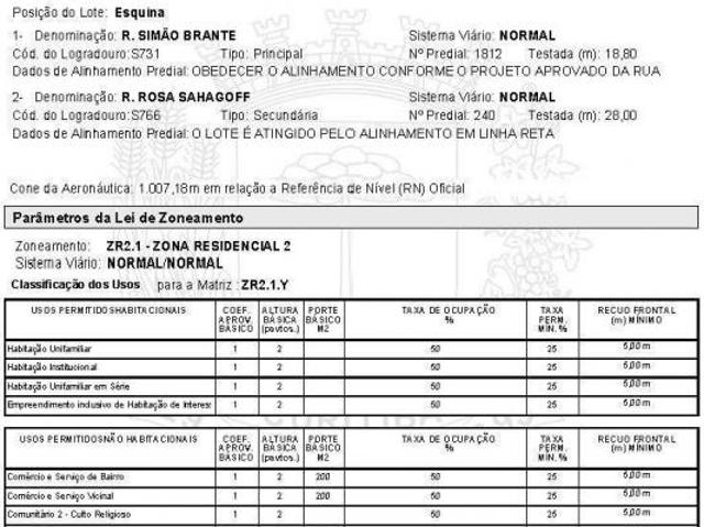 Terreno com 545m², 2 testadas, no bairro Uberaba