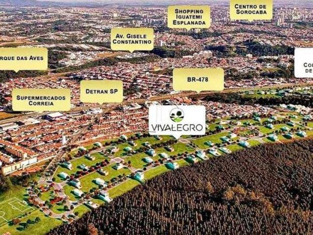 TERRENO COM 356,33M²  VIVALEGRO  VOTORANTIM
