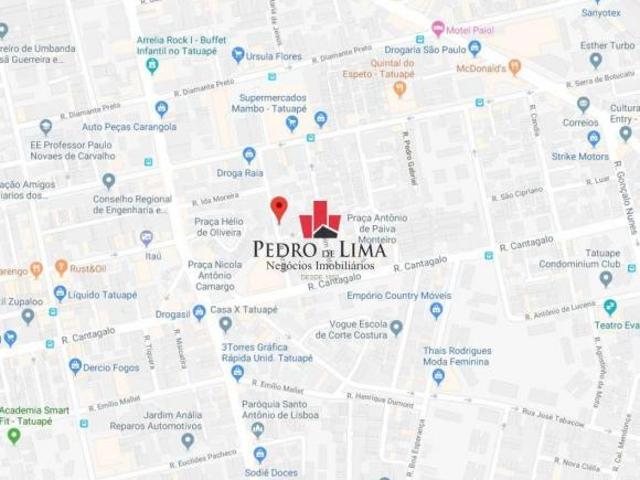 Terreno com área de 272 m² à venda em Tatuapé