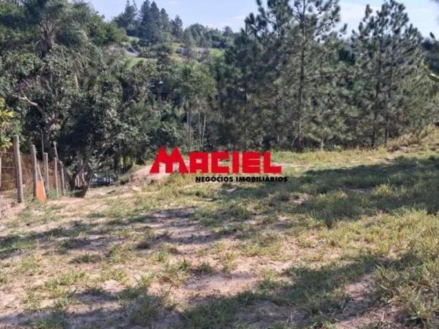 Terreno com declive e arborizado