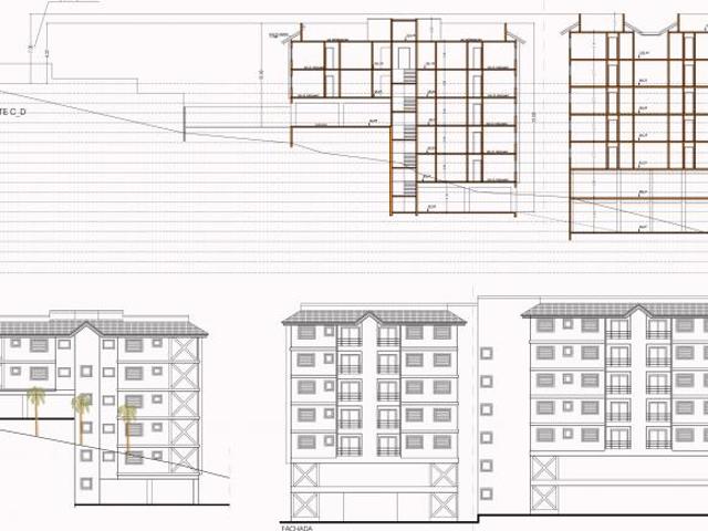 Terreno com projeto aprovado para construção de prédio no centro de Atibaia