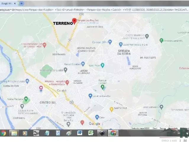 Terreno comercial para Locação em Cuiabá/MT Parque Residencial das Nações Indígenas