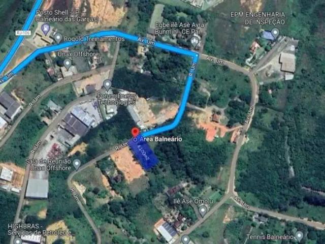 Terreno comercial para Locação em Rio das Ostras/RJ Mar do Norte