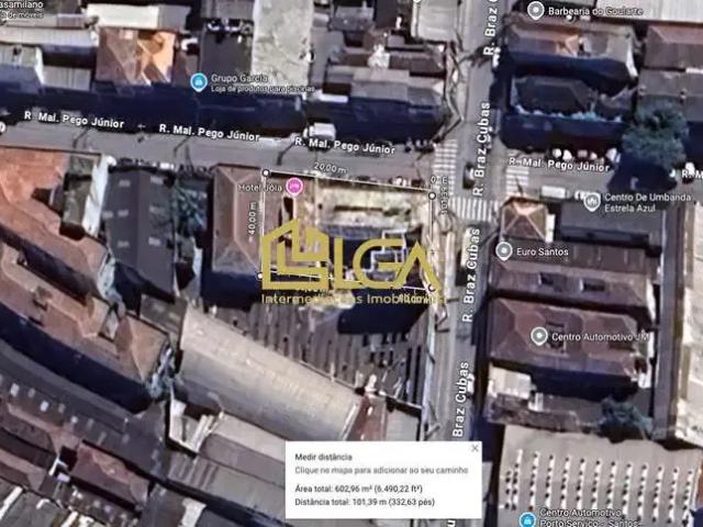 Terreno comercial para Locação em Santos/SP Vila Nova