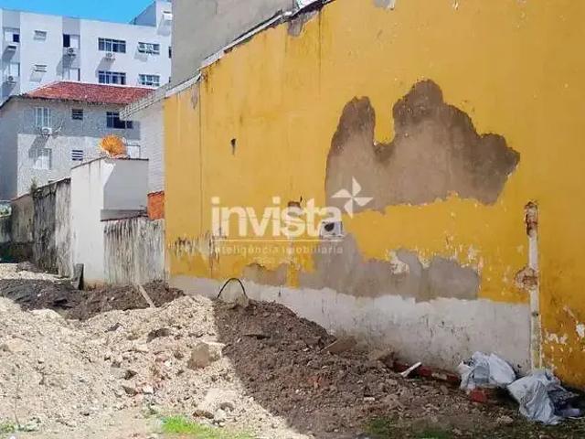 Terreno comercial para Locação em Santos/SP Campo Grande