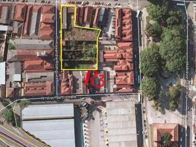 Terreno comercial para Locação em Santos/SP Centro