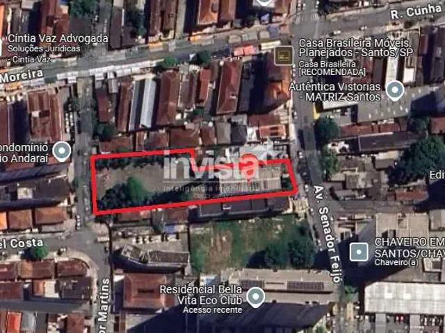 Terreno comercial para Locação em Santos/SP Encruzilhada