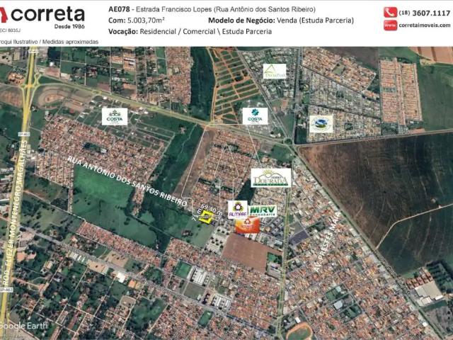 Terreno comercial para Venda em Araçatuba/SP Conjunto Habitacional Doutor Antônio Villela Silva