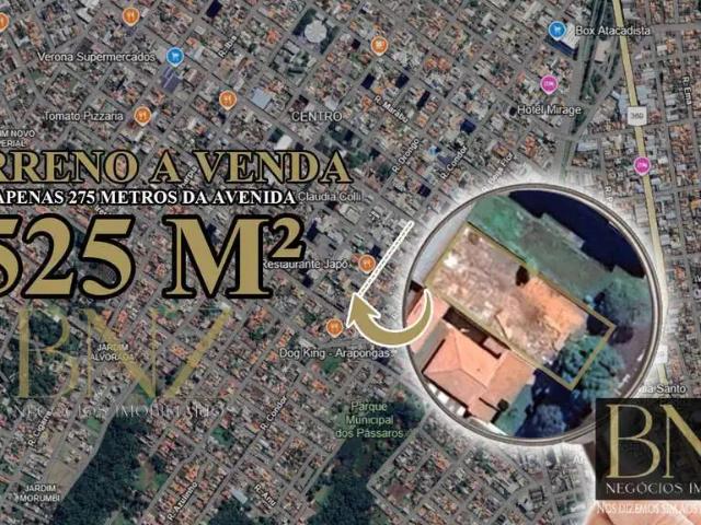 Terreno comercial para Venda em Arapongas/PR Centro