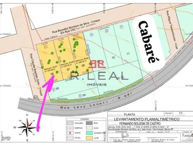 Terreno comercial para Venda em Bauru/SP Vila Aviação B