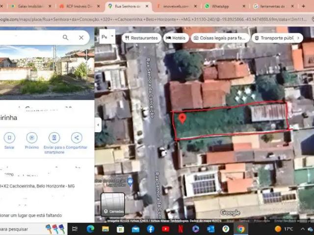 Terreno comercial para Venda em Belo Horizonte/MG Cachoeirinha