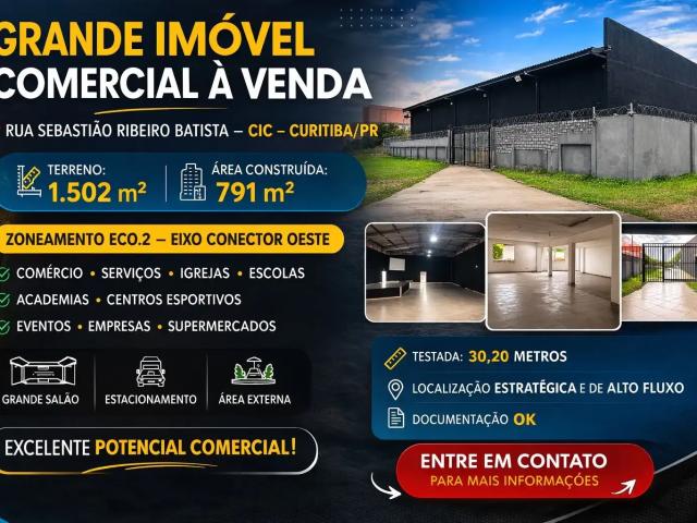 Terreno comercial para Venda em Curitiba/PR Cidade Industrial
