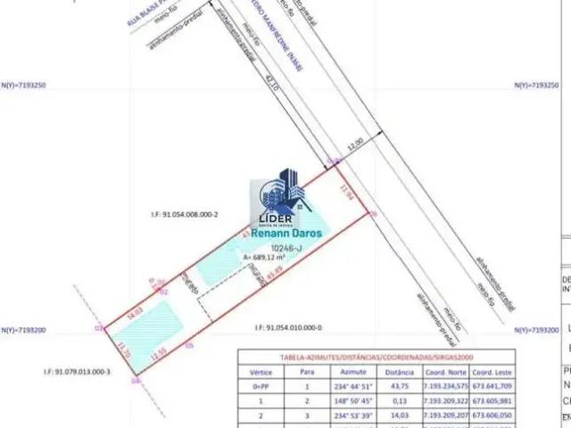 Terreno comercial para Venda em Curitiba/PR Abranches