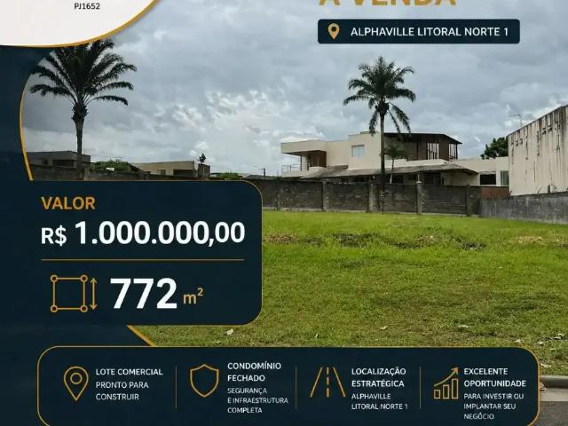 Terreno comercial para Venda em Camaçari/BA Alphaville Litoral Norte 1